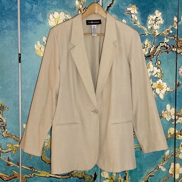 Sag Harbor | Jackets & Coats | Sag Harbor Light Beige Single Breasted ...